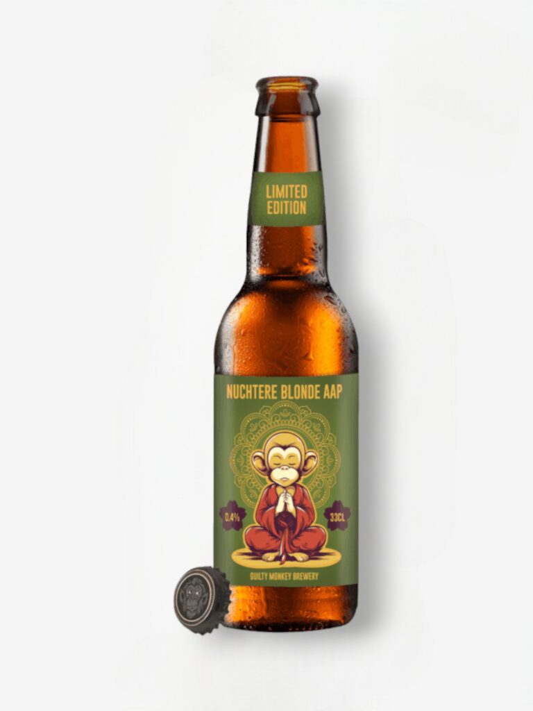 GUILTY MONKEY NUCHTERE BLONDE AAP 33CL - Simonsdrank.nl